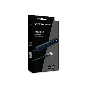 Conceptronic HUBBIES05B USB Hub 4-Port USB 2.0 Black