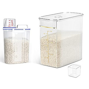 TBMax Rice Container 20 Lbs + Rice Storage Container 4 Lbs
