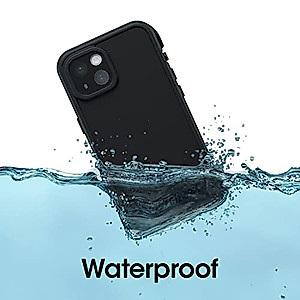 OtterBox FRĒ Series Waterproof Case with MagSafe (Designed by LifeProof) for iPhone 14 Plus - Black