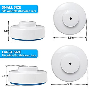 LIIGEMI Mason Jar Vacuum Sealer and Accessory Hose Compatible for FoodSaver Vacuum Sealer, Vacuum Sealing Kit for Wide-Mouth and Regular-Mouth Mason Jars,Canning Jar Sealer