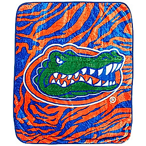 College Covers Florida Gators Raschel Throw Blanket, 60 in by 50 in