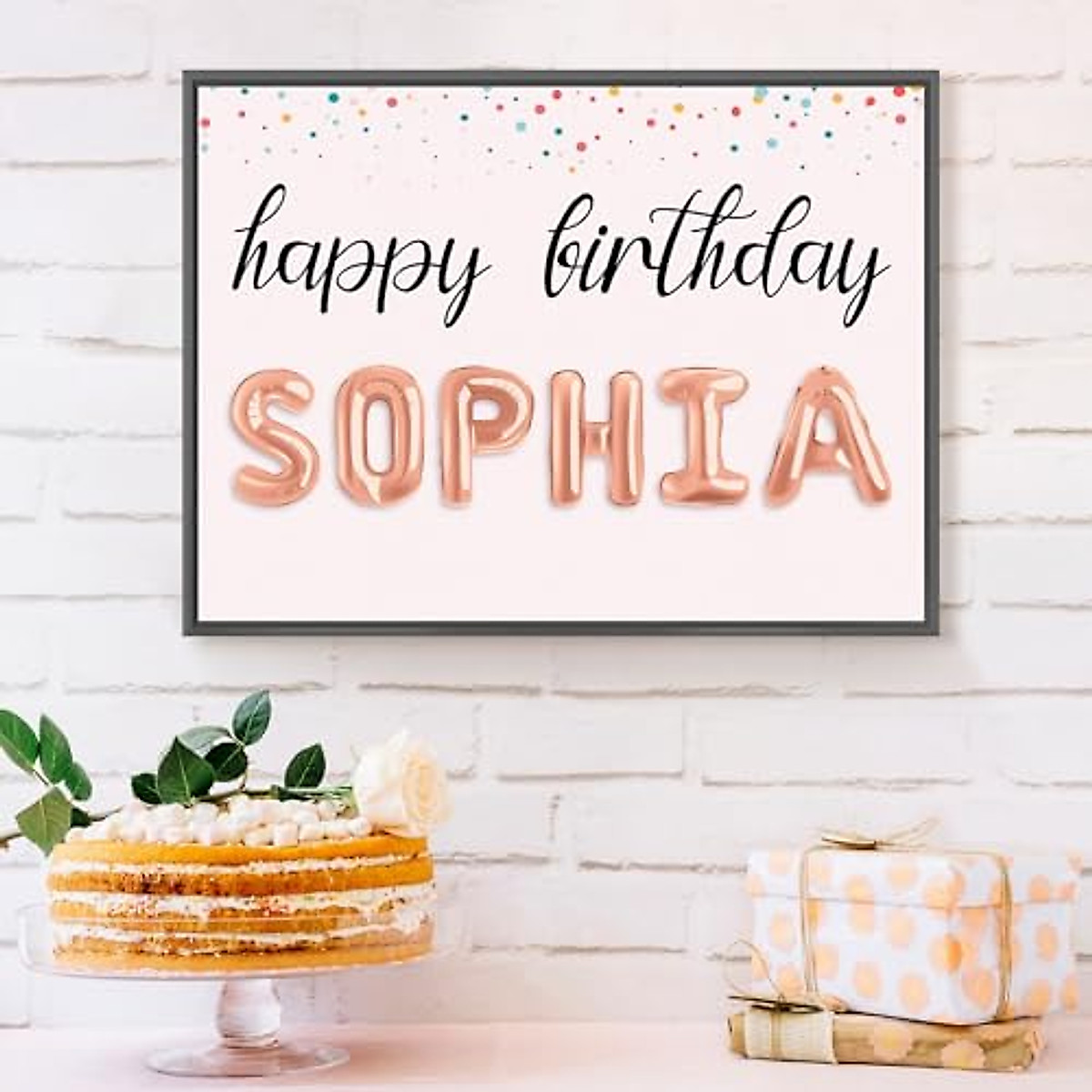Happy Birthday Personalized Frame Tv Art | Custom Bday Frame Tv Art | Happy Birthday Art for Samsung TV | Birthday Digital Tv Art