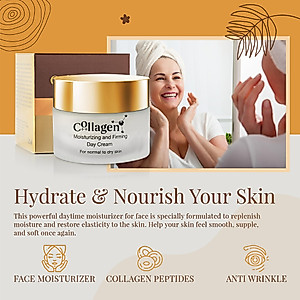 Collagen++ Anti-Aging Day Cream, Firming & Hydrating for Dry Skin, Unscented 1.7oz