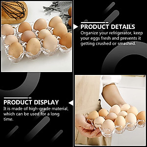 Hemoton 1pc Box Acrylic Egg Tray Kitchen Egg Holder Tray Eggs Storage Container Storage Drawers Egg Holder for Fridge Portable Refrigerator Egg Dispenser for Refrigerator Filler Household