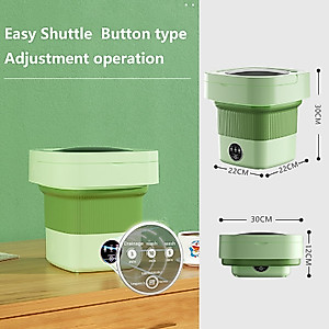 Portable Washing Machine, Foldable Mini Washing Machine and Spin Dryer Large Capacity Mini Washer Small Foldable Bucket Washer Suitable for Apartment Dorm,Travelling，Best Gift Choice -PURPLE