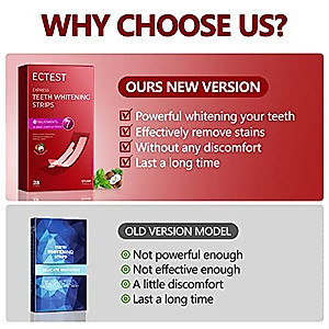Teeth Whitening Strips for Teeth Sensitive, Professional Teeth Whitening Kit for Coffee Drinker, 28 Teeth Whitener Strips Coconut Flavor, 14 Treatments Easy to Use