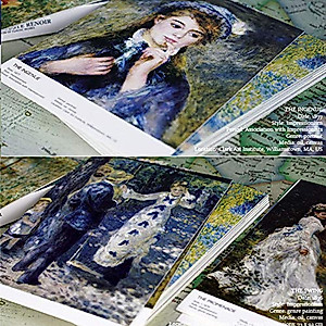 Beautiful Art Postcards set of 30 Pierre Auguste Renoir Post card variety pack Famous Painting Scenery,4 x 6 Inches
