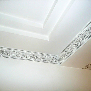 UPREDO 3D Decorative Floral Molding Waterproof Wallpaper Border Peel and Stick for Bathroom Kitchen Counter Top Backsplash Tiles Sticker,4 Inch by 16.4Ft (Cream White)