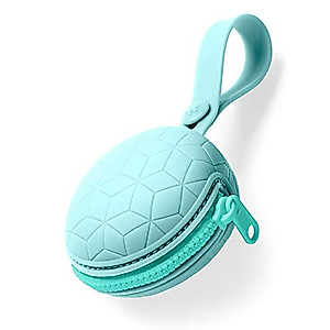 Skip Hop Silicone Pacifier Holder, Grab & Go, Light Teal