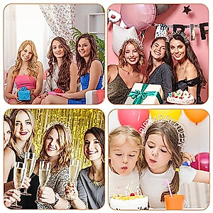 WLLHYF Birthday Crown for Women, Birthday Tiaras Rose Gold Birthday Queen Headband Princess Crown for Girls Birthday Party Accessories