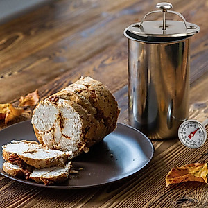 Stainless Steel Ham Maker Meat Press Cooker for Making Healthy Homemade Deli Meat with Thermometer - Kitchen Bacon Meat Pressure Cookers Boiler Pot Pan Stove