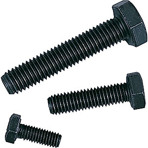 Newport Fasteners M14 x 40mm Hex Cap Screw Metric Class 8.8 Plain Steel (Quantity: 25 pcs) M14-2.0 x 40mm Hex Bolt/Coarse Thread/Fully Threaded/DIN 933