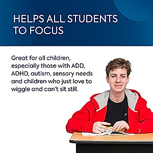Bouncy Bands for Wide Desks (Blue) – Sensory Tool That Allows Students to Move As They Work, Increasing Focus and Academic Performance, Relieves Anxiety, Hyperactivity, Frustration and Boredom
