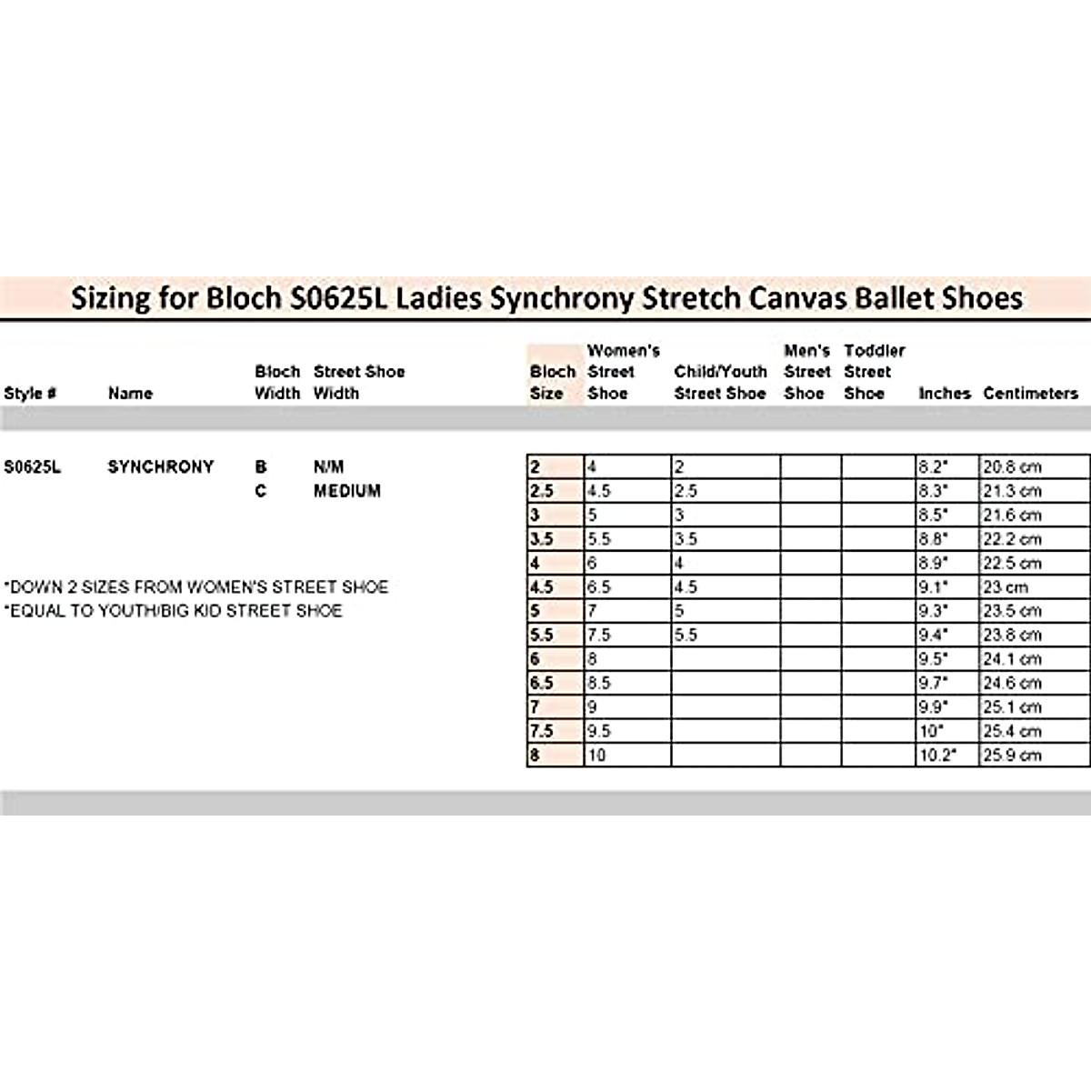 Bloch Dance Women's Synchrony Split Sole Stretch Canvas Ballet Slipper/Shoe, Pink, 7