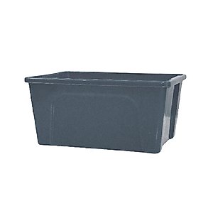 good natured Desktop Recycler, 3 Gallon / 11 Liter – Recycling Bin for Office Recycling Container - Plant Based, BPA-Free Small Storage Bin with Recycling Logo, Graphite