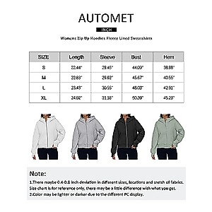 AUTOMET Womens Oversized Sweatshirts Zip Up Cropped Hoodies Fleece Jackets Full Zip Pullover Sweater 2024 Fall Fashion Outfits Trendy Winter Clothes Winered