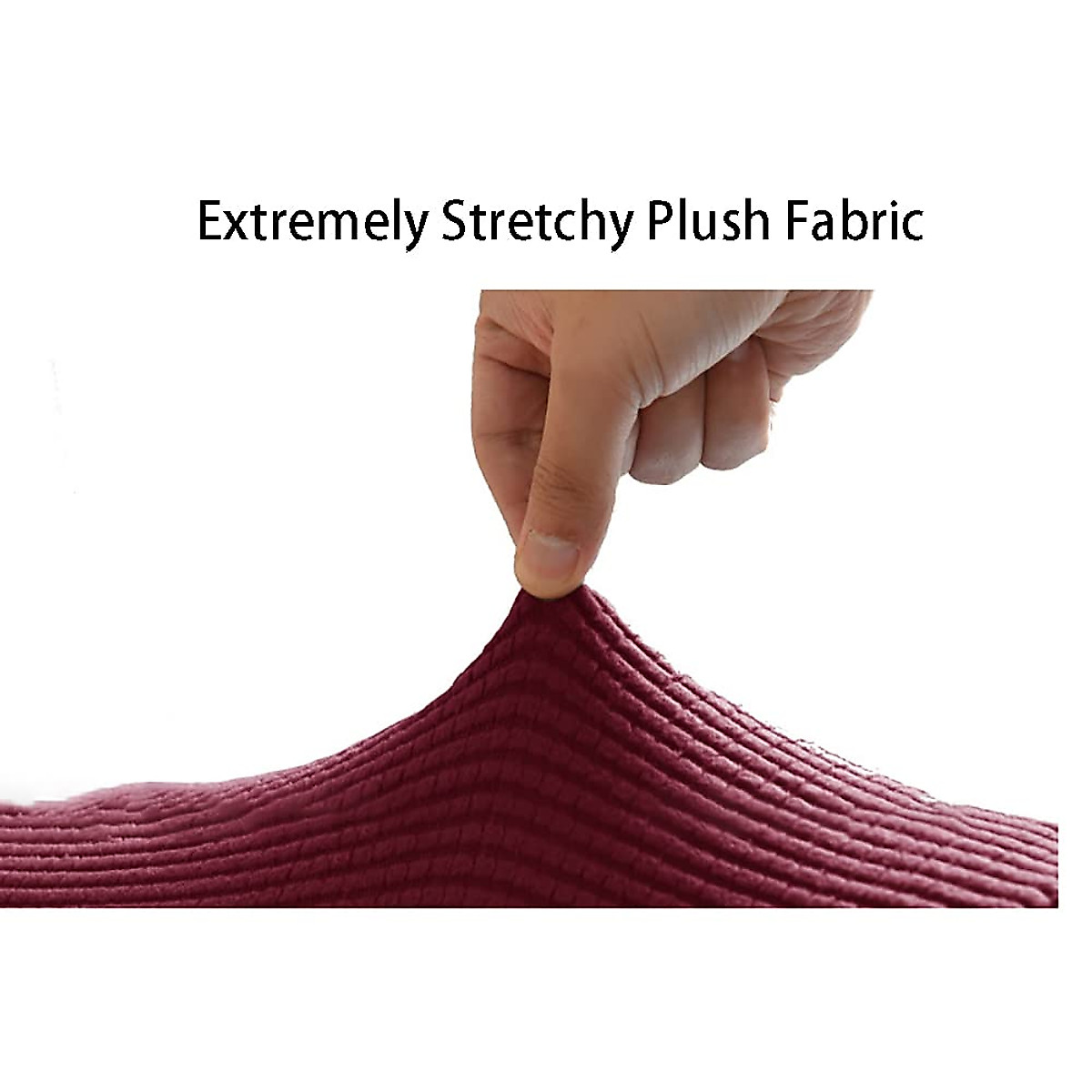 LINGXIYA Soft Stretch Plush Armrest Covers,Spandex Armrest Covers for Chairs/Sofas, Couch Arm Covers, Furniture Protector Armchair Slipcovers for Recliner, Set of 2