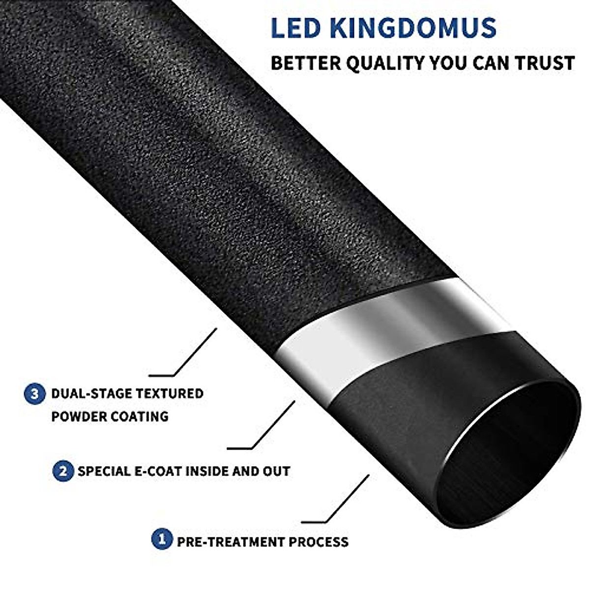 YITAMOTOR Front & Rear Bumper Combo Compatible with 1997-2006 Jeep Wrangler TJ with 2" Hitch Receiver & D-Rings & Square Lights, Upgraded Textured Black Bumper w/Winch Plate