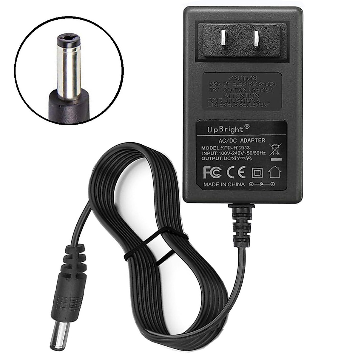 UpBright 17V 0.7A AC/DC Adapter Compatible with TaoTronics TT-PCA004 Homech HM-PCA004 Massage Gun W&T W&T-AD1812A170070U STS C12C0170V0700U AJ1217-B 2600mAh Li-ion Battery Charger Power Supply Cord