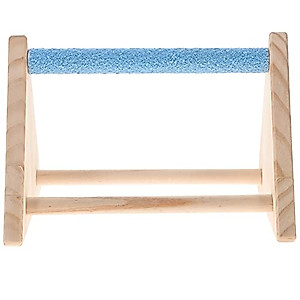 POPETPOP Bird Stand Rack - Chicken Perch Chicken Wood Stand Chicken Toy for Hens Handmade Chicken Swing Bird Perch Stand Toy for Parrot Hens Macaw