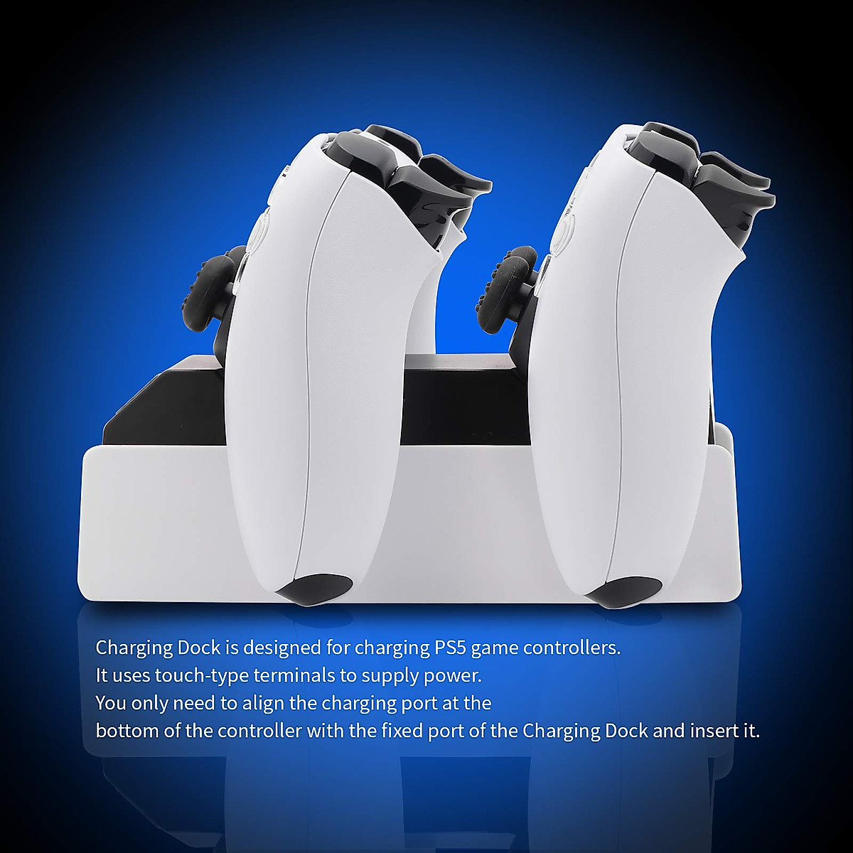 PS5 Controller Charger, Fast Charging Station for PlayStation 5 Dual Sense Controllers