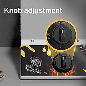 Commercial Gas Deep Fat Fryer Twin Tank, 22L Tabletop Stainless Steel Chip Fryer with Lid, Manual Adjustment Temperature, for Catering Takeaway Restaurant Café Coffee Shop