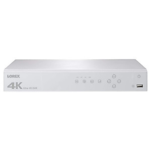 Lorex LHV51082TW 4K Ultra High Definition 8 Channel, 2TB Hard Drive Digital Video Surveillance Recorder (DVR), White