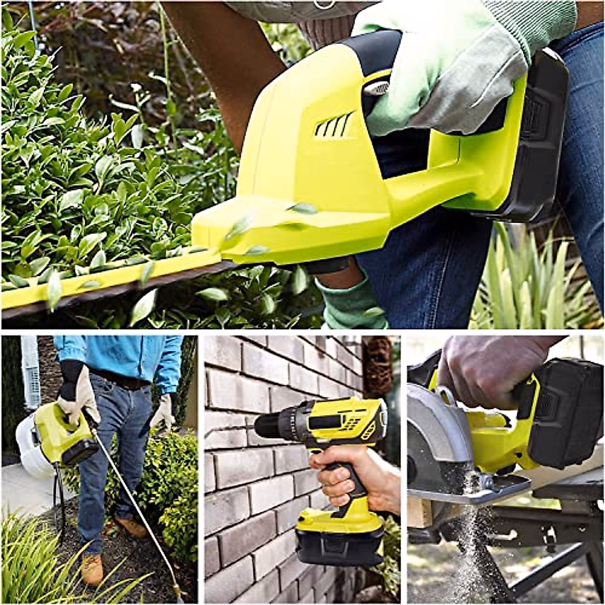 DTK P108 18V Lithium Battery Replacement for Ryobi 18V Battery ONE+ P102 P103 P104 P105 P107 P108 P109 P190 P122（2Pack）