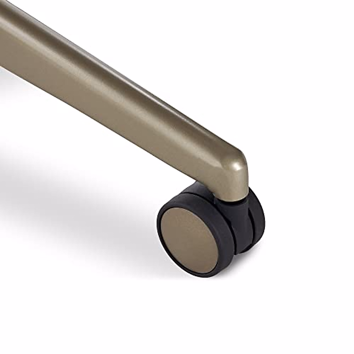 La-Z-Boy Melrose Executive Office, Adjustable High Back Ergonomic Computer Chair with Lumbar Support, Brass Finish, Ivory White Bonded Leather 30D x 25.25W x 40.25H Inch