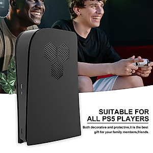 PS5 Console Face Plates,Playstation 5 Accessories with Fan Vents Faceplate，with Dust Filter for Cooling Vents,Shockproof ABS Shell Cover Case - Digital Edition
