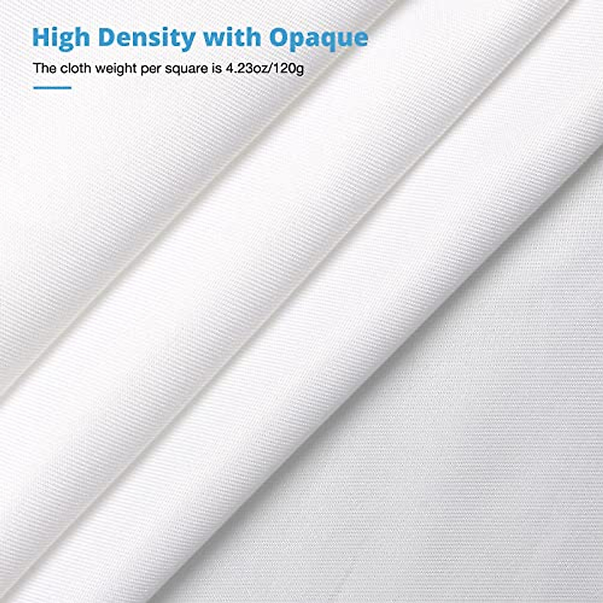 5x7 FT White Backdrop Background for Photography, High Density White Screen for Photoshoot, Photo Booth Backdrop for Video Studio Record Portrait Headshots Background Parties Backdrop, with Rod Pocket