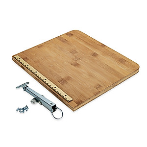 Camco 43423 Bamboo Accents RV Countertop Extension - Mounts Directly to Your Existing Countertop - Food Safe Construction - 12-Inches (L) x 13 ½-Inches (W) x ¾-Inch (Thick)