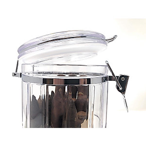 Crystal Cut Acrylic Cigar Humidor Jar with Boveda 69% 2-Way Humidity System, 25 Cigar Capacity