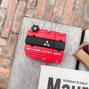 JDMTuning Evolution ‎4G63 Apple Airpods Engine Silicone Case Cover for Protection Fits 1st Gen and 2nd Gen Wireless Charging