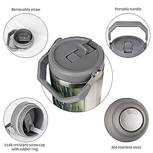 STVNKML 30 Oz Tumbler with Handle And Straw, Cat on The Ground Leakproof Stainless Steel Water Bottle for Hot & Cold Drinks 24 Hours, Car Cup Holder Friendly, Travel Mug for Home, Office, Gym