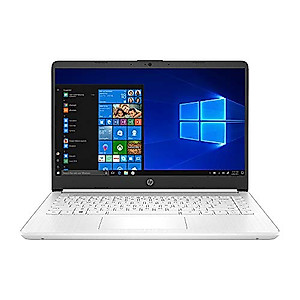 2021 HP Stream 14" HD Laptop Computer, Intel Celeron N4020 Processor, 4GB RAM, 64GB eMMC, HD Audio, HD Webcam, Intel UHD Graphics 600, 1 Year Office, HDMI, Win 10 S, White, 128GB SnowBell USB Card