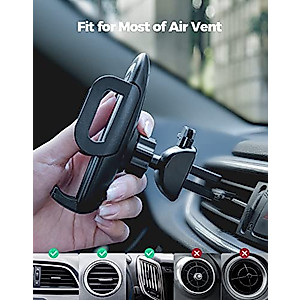 Beglero Car Vent Phone Mount, AC Vent Phone Holder with 3-Level Adjustable Clip, Air Vent Phone Holder Compatible with iPhone 13 12 SE 11 Pro Max XS XR, Galaxy Note 20 S20 S10 and More