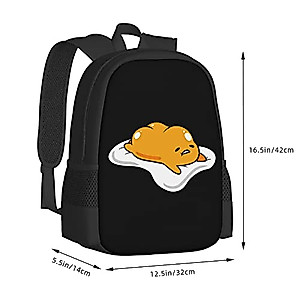 Gudetama_Cute Bag Backpack School Bag Adjustable Large Capacity Leisure Bags Unisex