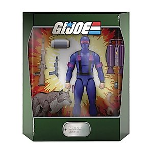 Super7 ULTIMATES! G.I. Joe Snake Eyes (Real American Hero) - 7" G.I. Joe Action Figure with Accessories Classic Cartoon Collectibles and Retro Toys