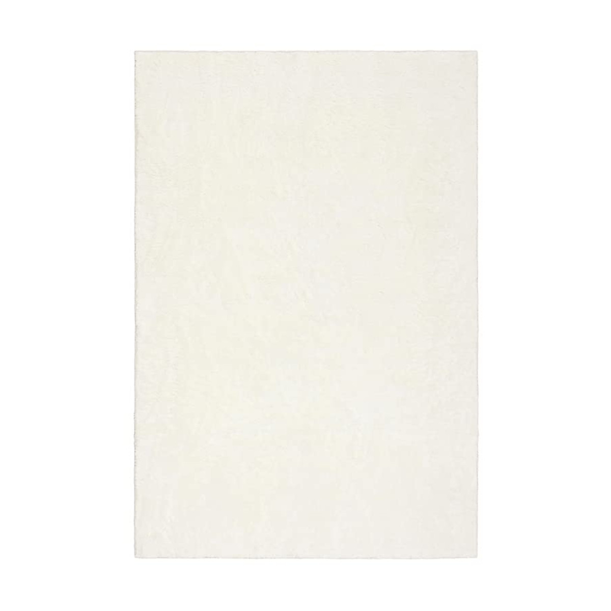 RUGGABLE Plush Washable Rug - Perfect Fuzzy Area Rug for Living Room Bedroom Kitchen - Pet & Child Friendly - Stain & Water Resistant - Polar White 6'x9' (Cushioned Pad)