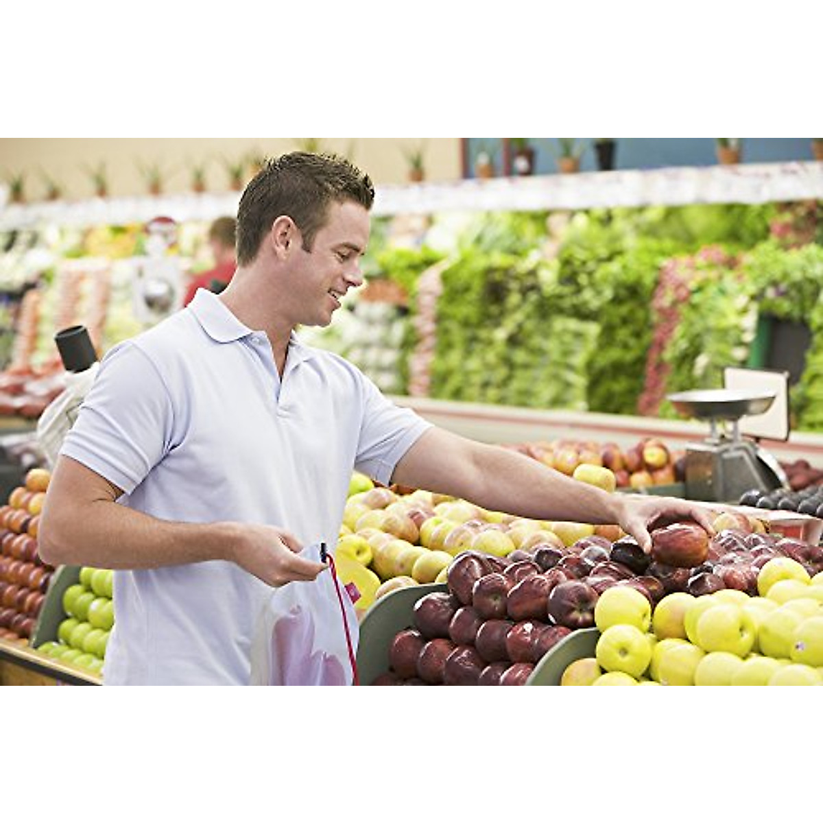 BahrEco Reusable Produce Bags - Premium Washable Mesh Bags for Grocery Shopping & Storage of Fruit Vegetable & Garden Produce - Eco Friendly Net Bags