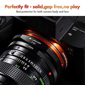 K&F Concept FD to E Mount Lens Mount Adapter Comaptible for Canon FD FL Mount Lens to E NEX Mount Mirrorless Cameras with Matting Varnish Design Comaptible for Sony A6000 A6400 A7II A5100 A7 A7RIII