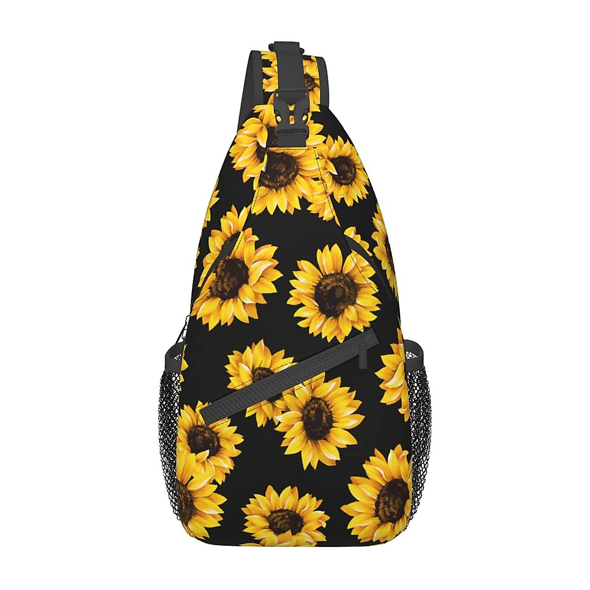 Sunflower Sling Backpack Crossbody Shoulder Bags For Women Men, Sling Bag Travel Hiking Chest Bag Daypack Unisex