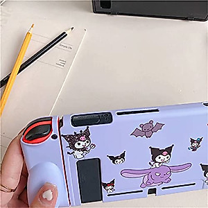 Cute Kawaii Cartoon Design Cover Protective Case for Nintendo Switch - Anti-Scratch Soft Slim Grip Cover Shell Fashion Cool Switch Game Shell for Girls Kids Women - (B)