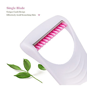 Disposable Blade Razor 20 PCS with individed pack, unisex dry/wet use hair removal, Safety Hygiene Protable