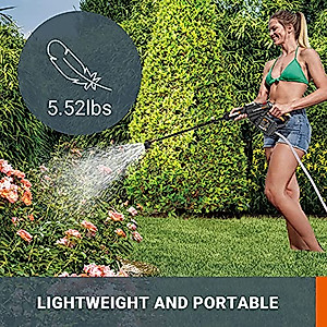 WORX 20V Brushless Hydroshot WG630.2 Cordless High Flow Pressure Washer, Car Washer, Home Cleaner Portable Garden Watering, PowerShare, 5-in-1 Adjustable Nozzle, 1 * 4.0Ah Battery & Charger Included