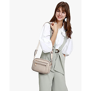 Telena Crossbody Purse for Women Small Crossbody Bags Trendy Vegan Leather with Adjustable Shoulder Strap Grey