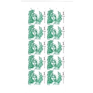 USPS Statue of Freedom, Head of Statue of Freedom on U.S. Capitol Dome (Sheet of 10) $1 Postage Stamps 2018 Scott #5295