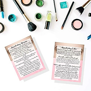 Mircoblading Aftercare Instructions Cards | Package of 30 | Pink Eyebrow Photo Design Double Sided Size 4.25 x 5.5" inches After Care Post Card