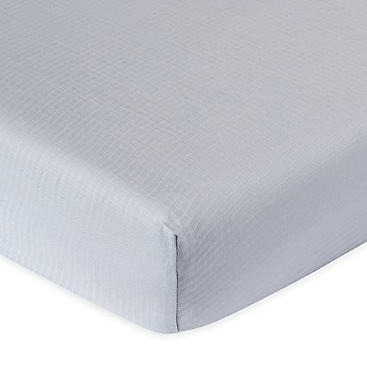 Newton Baby Organic Fitted Crib Sheets (2-Pack) - 100% Breathable and Ultra-Soft, 100% Organic Muslin Cotton, Twilight Grey + White, Fits All Standard Cribs